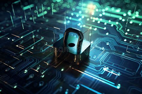 Data Protection Cyber Security Privacy Technology Concept Generation Ai Stock Illustration