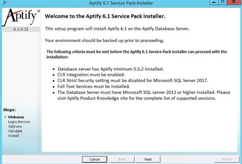 Installing Aptify 61 Server Software Aptify Support