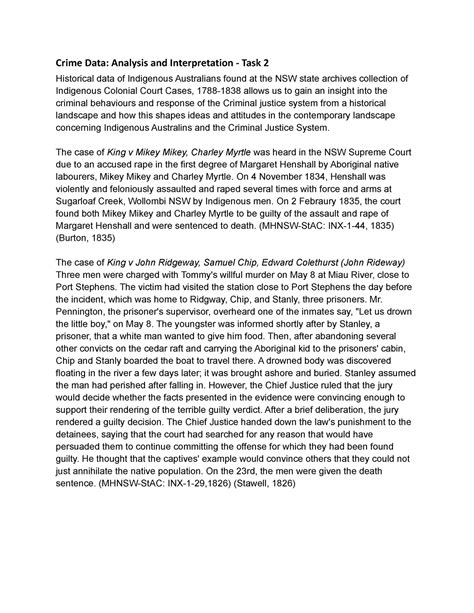 Task Crime Data Analysis And Interpretation Task Crime Data Analysis And