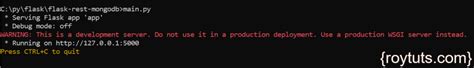 Flask Rest Api Mongodb Crud Example Roy Tutorials
