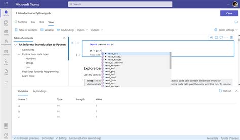 Introducing Python And Jupyter Notebooks Support In Microsoft Teams