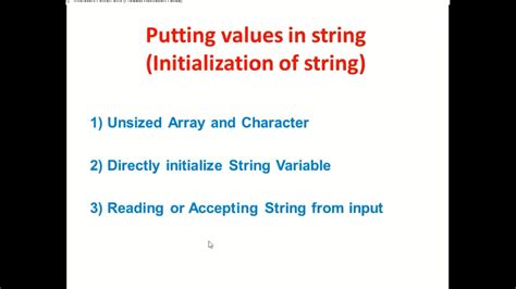Strings In C Programming C Language Tutorials Youtube
