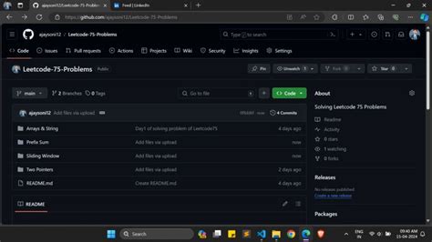ajay soni on linkedin connections day3 leetcode75 learning dsa problem github…