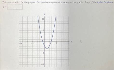 Solved Write An Equation For The Graphed Function By Using