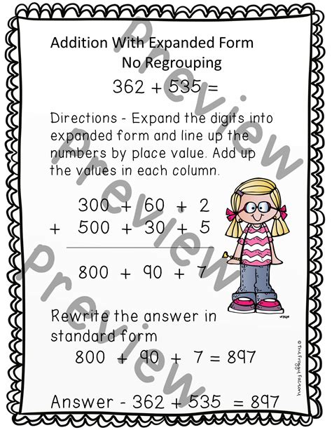 3 Digit Addition Expanded Form Addition Strategies Worksheets Made By Teachers