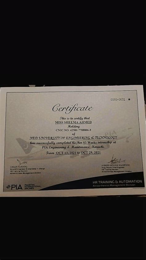 Sheema Ahmed On Linkedin Alhamdullilah Completed 3 Weeks Internship At Pakistan International