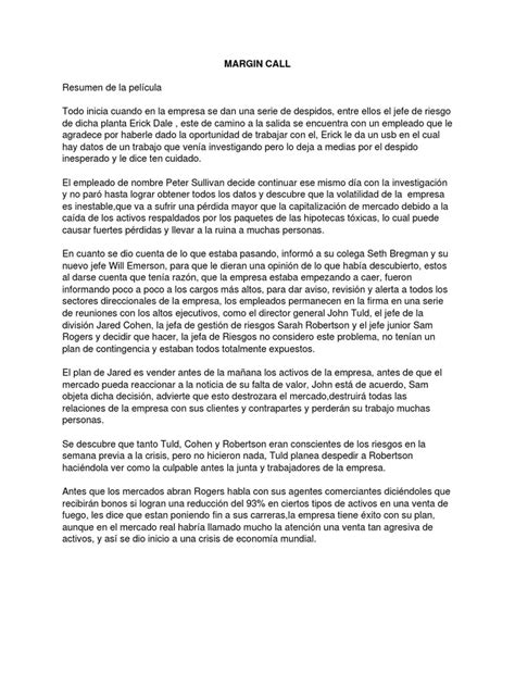 Margin Call Pdf