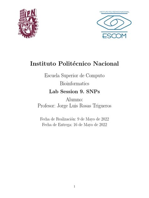 Lab Bioinformatics Pdf Ingeniería Biológica Biomoléculas