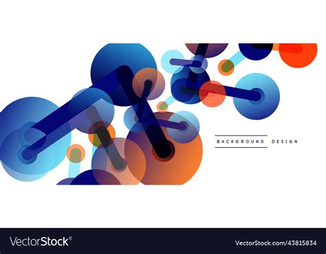 Line Points Connections Geometric Abstract Vector Image