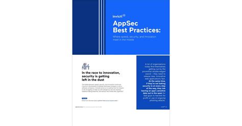appsec best practices where speed security and innovation meet in