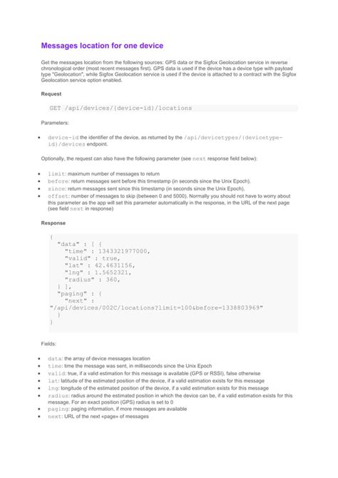 Sigfox Api Documentation Pdf