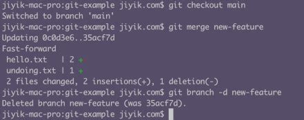 Git merge 合并分支迹忆客
