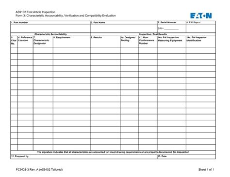 Writable As9102 Form ≡ Fill Out Printable Pdf Forms Online