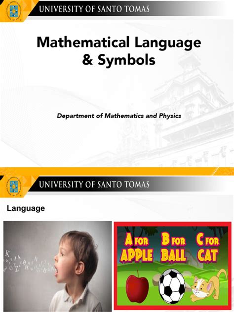 21 Mathematical Language And Symbols Pdf Function Mathematics