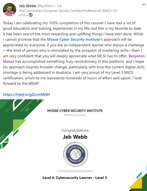 Mossé Cyber Security Institute Cyber Security Certifications