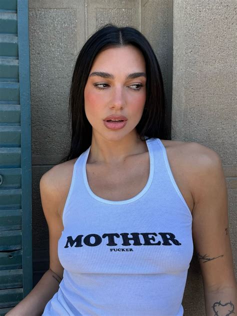 Dua Lipa Shows Off Her Engagement Ring While Sporting A ‘nsfw Slogan Tank Top Hello