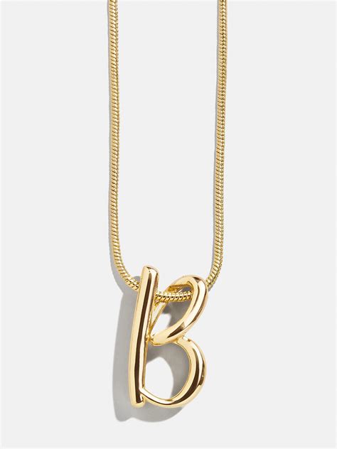 Classic Script Initial Necklace Classic Script Script Initial Necklace Baublebar