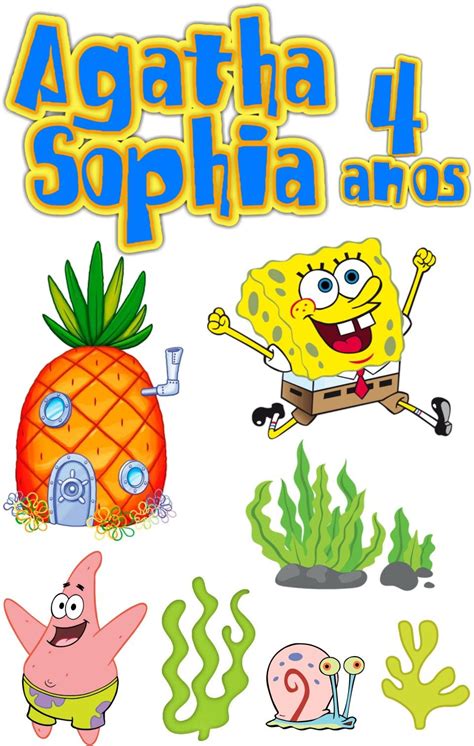Bob Esponja Agatha Maria Enamel Pins Personalized Mugs Backgrounds Cakes Spongebob