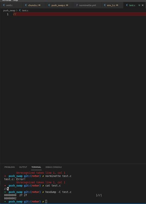 Unrecognized Token Error Against Double Trailing Slash At End Of File · Issue 164 · 42school
