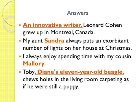 PPT Identify The Appositive Or Appositive Phrase In The Sentences Below PowerPoint