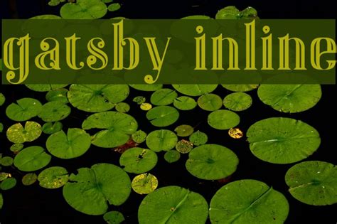 Gatsby Inline Font FFonts Net