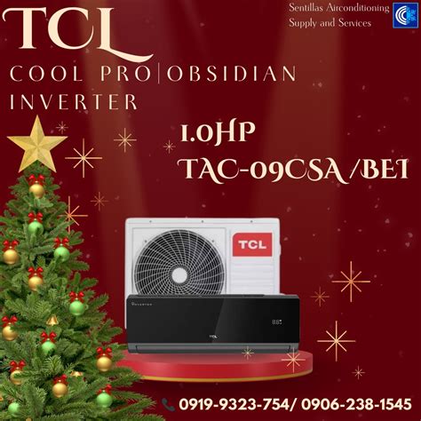 Tcl Coolpro Obsidian Inverter Free Installation With Free Circuit Breaker Tv And Home