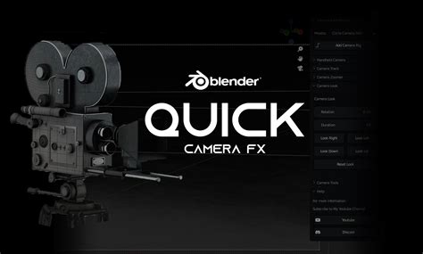 Quick Camera FX Addon Superhive Formerly Blender Market
