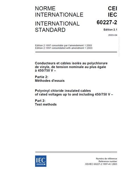 Iec 60227 کابل های عایق پی وی سی پارس اکتان