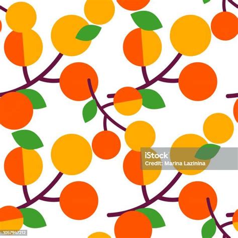 흰색 바탕에 살구와 원활한 벡터 패턴입니다 기본 디자인입니다 여름 정원입니다 귀여운는 만화 벽지 직물 초대 카드 포장 웹 페이지 배경을 사용할 수 있습니다 0명에 대한 스톡