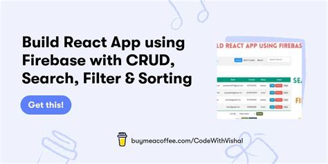 Build React App Using Firebase With Crud Search Filter And Sorting
