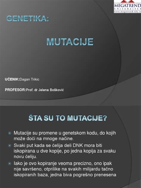 Mutacije Pdf