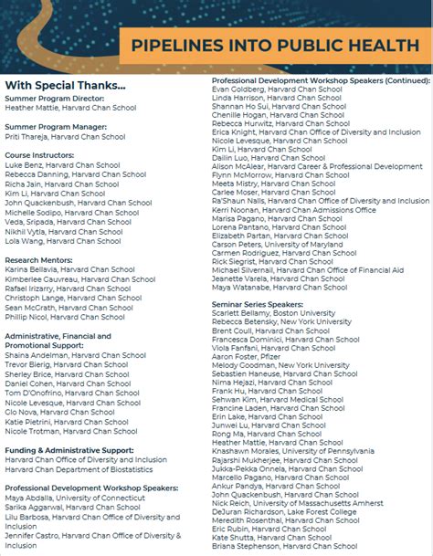 Celebrating 30 Years Of The Summer Program In Biostatistics And Computational Biology Harvard T