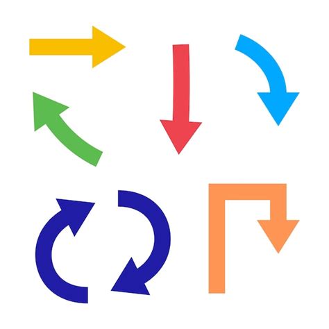 Premium Vector Arrows Set Multiple Colours