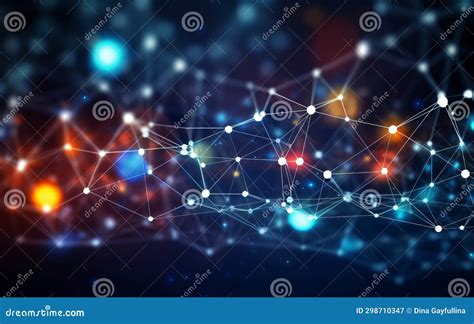 A Digital Graphic Depicting A Network Of Connected Nodes Symbolizing Communication And