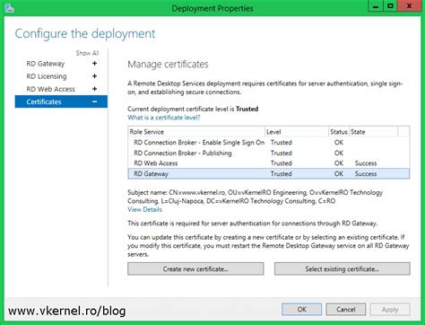 Configuring Certificates In R Remote Desktop Services RDS Adrian Costea S Blog