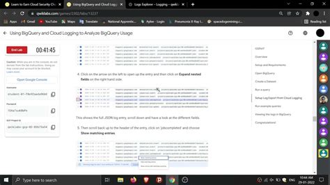 Using Bigquery And Cloud Logging To Analyze Bigquery Usage Gsp617