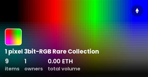 1 Pixel 3bit Rgb Rare Collection Collection Opensea