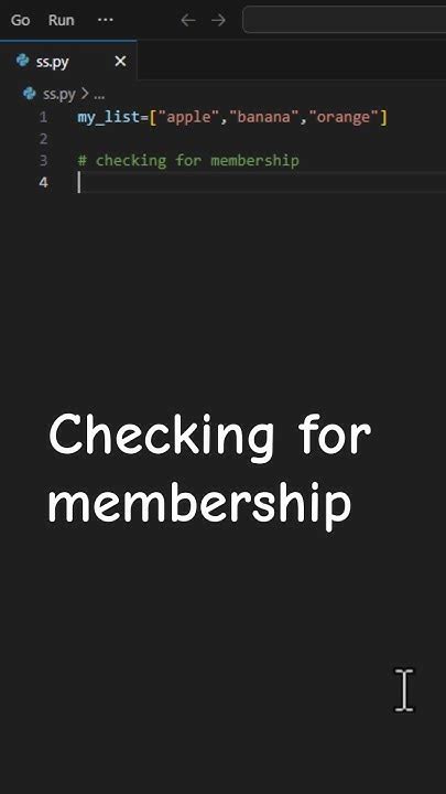 Checking Membership In The List Python Pythoncode Coding Learnpython Programming