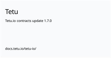 Contracts Update 1 7 0 Tetu