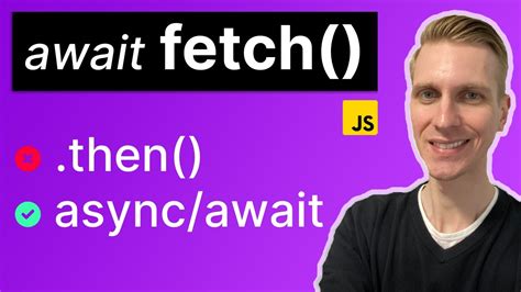 Fetch Api With Asyncawait Get Post Put Delete Youtube