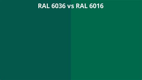 Ral 6036 Vs 6016 Ral Colour Chart Uk