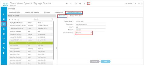 Release 6 2 Cisco Vision Dynamic Signage Director Operations Guide Working With Tv Displays
