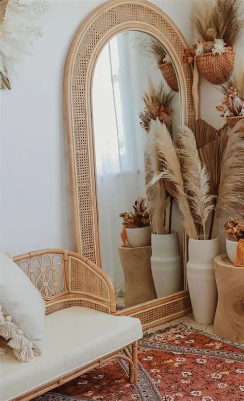 17 مدل آینه قدی حصیری شیک و به روز برای خانه های مدرن امروزی