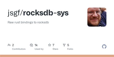 Github Jsgfrocksdb Sys Raw Rust Bindings To Rocksdb
