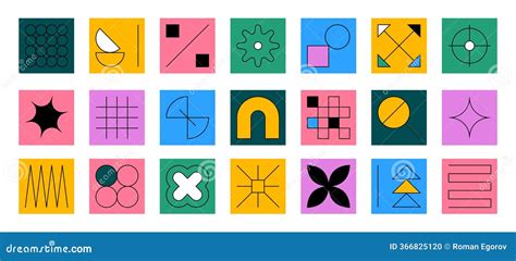 Blueprint Line Icons Collection Plan Design Diagram Sketch Outline