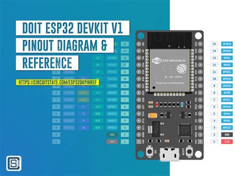 DOIT ESP32 DevKit V1 Wi Fi Development Board Pinout Diagram Arduino