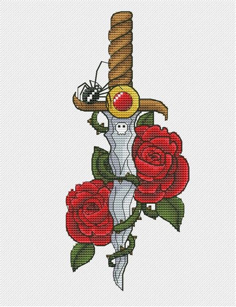 Dagger Cross Stitch Pattern Code AO Alisa Okneas Buy Online On Mybobbin Com