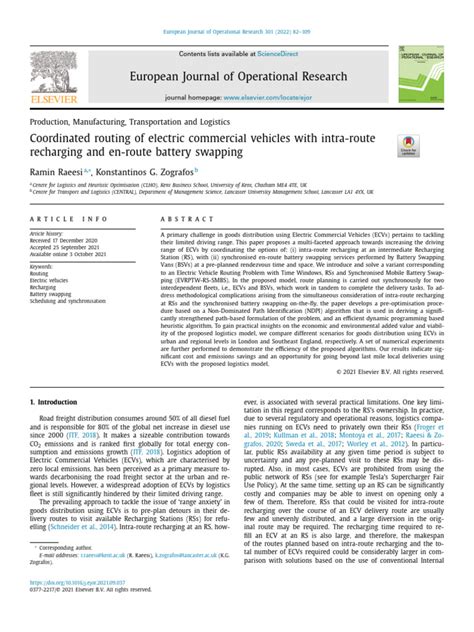 coordinated routing of electric commercial vehicles with intra route download free pdf