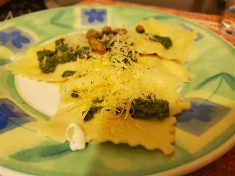 Ravioli Alla Burrata With Pistachio Pesto Darydelights