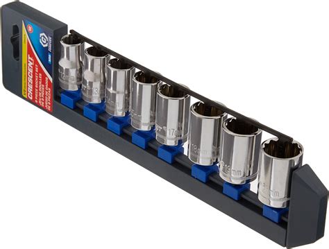 Spline Socket Set 1 2 Drive Universal Metric 8 32mm 12 Point Cr V Socket Set 19pcs